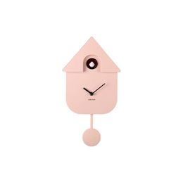 Karlsson Wanduhr Modern Cuckoo, light pink, Kunststoff, 21.5x41x8.5 cm, Dekoration, Uhren, Wanduhren
