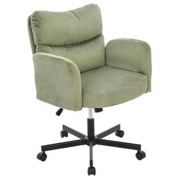 Livetastic Drehstuhl, Gr&uuml;n, Holz, Metall, Kunststoff, Textil, Pappel, Sperrholz, Drehkreuz, 73x85-95x65 cm, Sitzfl&auml;che 360&deg; drehbar, Arbeitszimmer, B&uuml;rost&uuml;hle, Drehst&uuml;hle