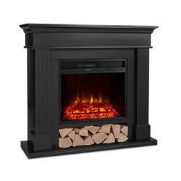 Klarstein Las Pilas Elektrokamin Heizl&uuml;fter 900/1800W Wochentimer Fernbedienung Schwarz