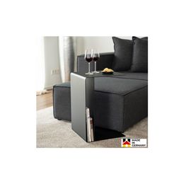 Home Deluxe Beistelltisch aus Metall ZIMA - Schwarz