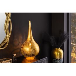 Riess Ambiente Handgefertigte Stehlampe ORIENT LIVING 50cm gold Eisen Tropfenform Riess-Ambiente Modern & Design