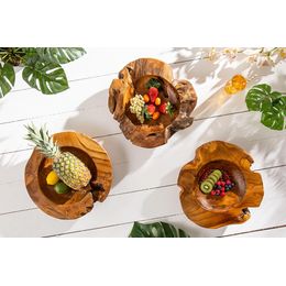 Riess Ambiente Massive Schale NATURE ROOT 40cm natur Teakholz Wurzelholz Riess-Ambiente