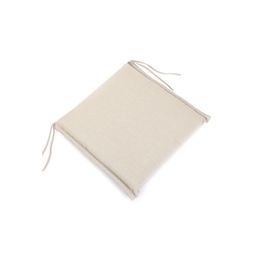 Riess Ambiente Outdoor Kissen ROG 46x48cm beige Sitzkissen Polster-Auflage f&uuml;r Gartenstuhl Riess-Ambiente quadratisch Modern & Design