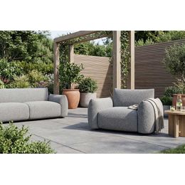Riess Ambiente In- und Outdoor Gartensessel SEAHAWK anthrazit Aluminium Olefin 1-Sitzer Sofa wetterfest Riess-Ambiente Modern & Design
