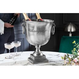 Riess Ambiente Eleganter Sektk&uuml;hler CHAMPAGNE 40cm silber Flaschenk&uuml;hler Riess-Ambiente Modern & Design