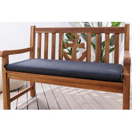 Riess Ambiente Outdoor Kissen ROG 45x110cm anthrazit Sitzkissen Polster-Auflage f&uuml;r 2-Sitzer Bank Riess-Ambiente rechteckig Modern & Design