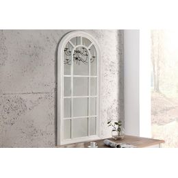 Riess Ambiente Vintage Wandspiegel CASTILLO 140cm wei&szlig; creme Rundbogen Shabby Chic Design Landhausstil Riess-Ambiente