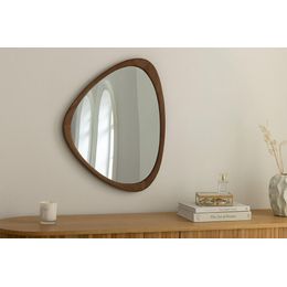 Riess Ambiente Massiver Wandspiegel ORGANIC 65cm braun Walnussholz-Design Riess-Ambiente organisch Modern & Design
