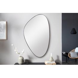 Riess Ambiente Moderner Wandspiegel NOEMI 90cm schwarz asymmetrisches Design Riess-Ambiente dreieckig