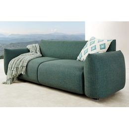 Riess Ambiente In- und Outdoor Sofa SEAHAWK 205cm t&uuml;rkis Aluminium Olefin wetterfest 2-Sitzer Couch Riess-Ambiente Modern & Design