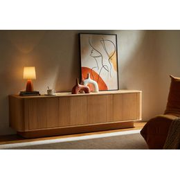 Riess Ambiente Modernes TV-Board VALHALLA WOOD 180cm natur Eichenholz Lowboard mit Stauraum Riess-Ambiente