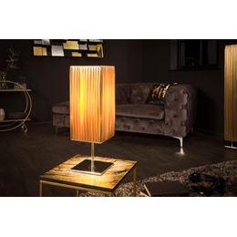 Riess Ambiente Moderne Designer Tischlampe PARIS 43cm gold Tischleuchte Riess-Ambiente