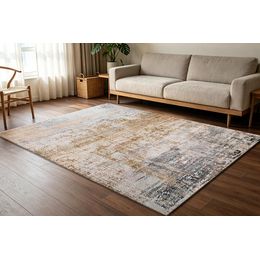 Riess Ambiente Kurzflor Teppich DESERT PATINA 240x160cm sand greige taupe Indoor Riess-Ambiente rechteckig Modern & Design