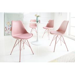 Riess Ambiente Retro Stuhl SCANDINAVIA MEISTERST&Uuml;CK rosa Riess-Ambiente Esszimmerstuhl K&uuml;chenstuhl