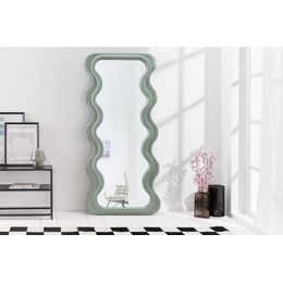 Riess Ambiente Design Wandspiegel CURVY 160cm salbeigr&uuml;n Riess-Ambiente organisch Modern & Design