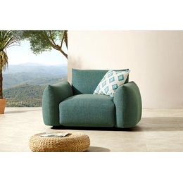 Riess Ambiente In- und Outdoor Gartensessel SEAHAWK t&uuml;rkis Aluminium Olefin 1-Sitzer Sofa wetterfest Riess-Ambiente Modern & Design