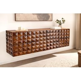 Riess Ambiente Massives Sideboard VULCANO 180cm h&auml;ngend natur Mangoholz Riess-Ambiente