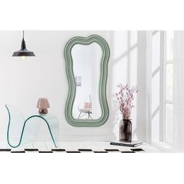Riess Ambiente Design Wandspiegel ALICE II 100cm pastell salbeigr&uuml;n Riess-Ambiente organisch Modern & Design