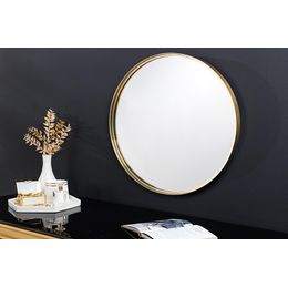 Riess Ambiente Runder Wandspiegel PORTRAIT 50cm gold Metallrahmen handmade Riess-Ambiente Modern & Design
