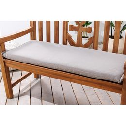 Riess Ambiente Outdoor Kissen ROG 45x110cm taupe Sitzkissen Polster-Auflage f&uuml;r 2-Sitzer Bank Riess-Ambiente rechteckig Modern & Design