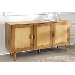 Riess Ambiente Design Sideboard VIENNA 120cm natur Wiener Geflecht Kommode Riess-Ambiente