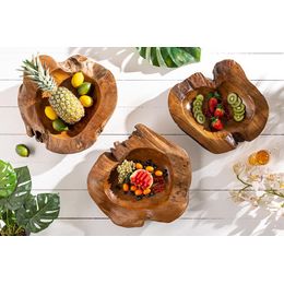 Riess Ambiente Massive Schale NATURE ROOT 50cm natur Teakholz Wurzelholz Riess-Ambiente