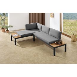 Riess Ambiente Modulare Garten Sitzgruppe ORLANDO LOUNGE 240cm anthrazit Aluminium wetterfest inkl. Kissen Riess-Ambiente Modern & Design