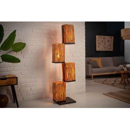 Riess Ambiente Handgefertigte Stehlampe EUPHORIA 154cm Longan-Holz mit vier Schirmen Riess-Ambiente Modern & Design