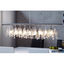 Riess Ambiente Extravagante H&auml;ngelampe DIAMONDS XL 120cm Kristall Lampe mit 9 Leuchten Riess-Ambiente Modern & Design