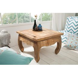 Riess Ambiente Massiver Couchtisch OPIUM ANTIQUE 60cm natur Mangoholz Beistelltisch Riess-Ambiente Sofatisch Wohnzimmertisch quadratisch