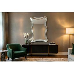 Riess Ambiente Moderner Wandspiegel ALICE 120cm silber variabel aufh&auml;ngbar Riess-Ambiente