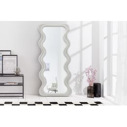 Riess Ambiente Design Wandspiegel CURVY 160cm wei&szlig; Riess-Ambiente organisch Modern & Design