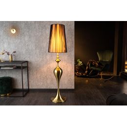 Riess Ambiente Barock Stehlampe LUCIE 160cm schwarz gold geb&uuml;rstet Stehleuchte Riess-Ambiente