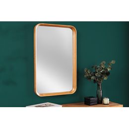 Riess Ambiente Moderner Wandspiegel AMSTERDAM 80cm natur Eiche Massivholz handmade Riess-Ambiente rechteckig