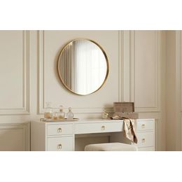 Riess Ambiente Runder Wandspiegel PORTRAIT 40cm gold mit Metallrahmen Riess-Ambiente Modern & Design