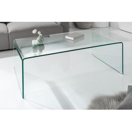 Riess Ambiente Extravaganter Glas Couchtisch FANTOME 110cm transparent Riess-Ambiente Sofatisch Wohnzimmertisch rechteckig Modern & Design