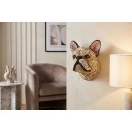 Riess Ambiente Extravagante Wanddekoration FRENCH BULLDOG 25cm mehrfarbig handmade Riess-Ambiente Modern & Design