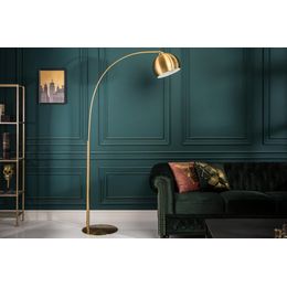 Riess Ambiente Elegante Bogenlampe LOUNGE DEAL 205cm gold Stehlampe Riess-Ambiente Klassisch
