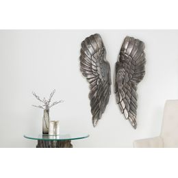 Riess Ambiente Riesige Wanddekoration FALLEN ANGEL 65cm Engelsfl&uuml;gel im asymmetrischen Design Riess-Ambiente Modern & Design