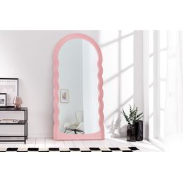 Riess Ambiente Design Wandspiegel WAVE 160cm rosa Riess-Ambiente organisch Modern & Design