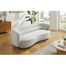 Riess Ambiente Design Sofa GATSBY 230cm beige Chenille Federkern 3-Sitzer Couch Rundum-Bezug Riess-Ambiente Wohnzimmer Modern & Design