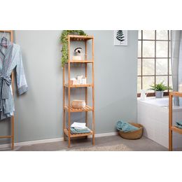 Riess Ambiente Design Regal LAGOON SPA 145cm Bambusholz vier F&auml;cher Badregal Riess-Ambiente Modern & Design