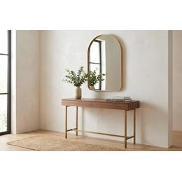 Riess Ambiente Moderner Wandspiegel ARCA 90cm gold Aluminium Riess-Ambiente