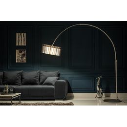 Riess Ambiente Design Bogenlampe EXTENSO 230cm schwarz Stehlampe mit Marmorfu&szlig; Riess-Ambiente Klassisch
