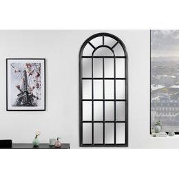 Riess Ambiente Design Wandspiegel CASTILLO 140cm schwarz Landhausstil Fenster Riess-Ambiente