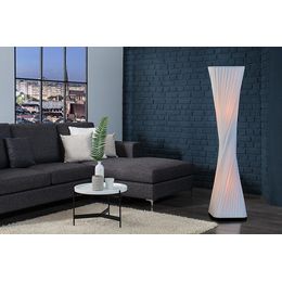 Riess Ambiente Moderne Design Stehlampe PARIS X 120cm wei&szlig; Stehleuchte Riess-Ambiente