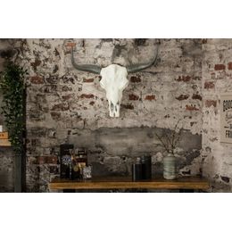 Riess Ambiente Imposanter B&uuml;ffelsch&auml;del EL TORO 70cm natur massives Aluminium Riess-Ambiente