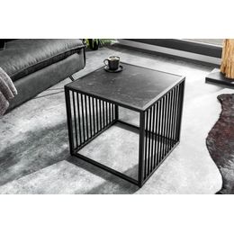 Riess Ambiente Design Beistelltisch ARCHITECTURE 40cm graphit Metall Riess-Ambiente quadratisch Modern & Design