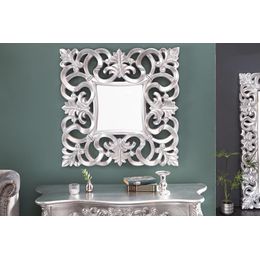 Riess Ambiente Eleganter Wandspiegel VENICE 75x75cm silber antik Barockstil Riess-Ambiente quadratisch