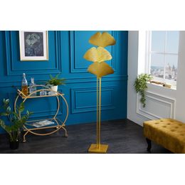 Riess Ambiente Design Stehlampe GINKGO 160cm gold Metall Riess-Ambiente Modern & Design